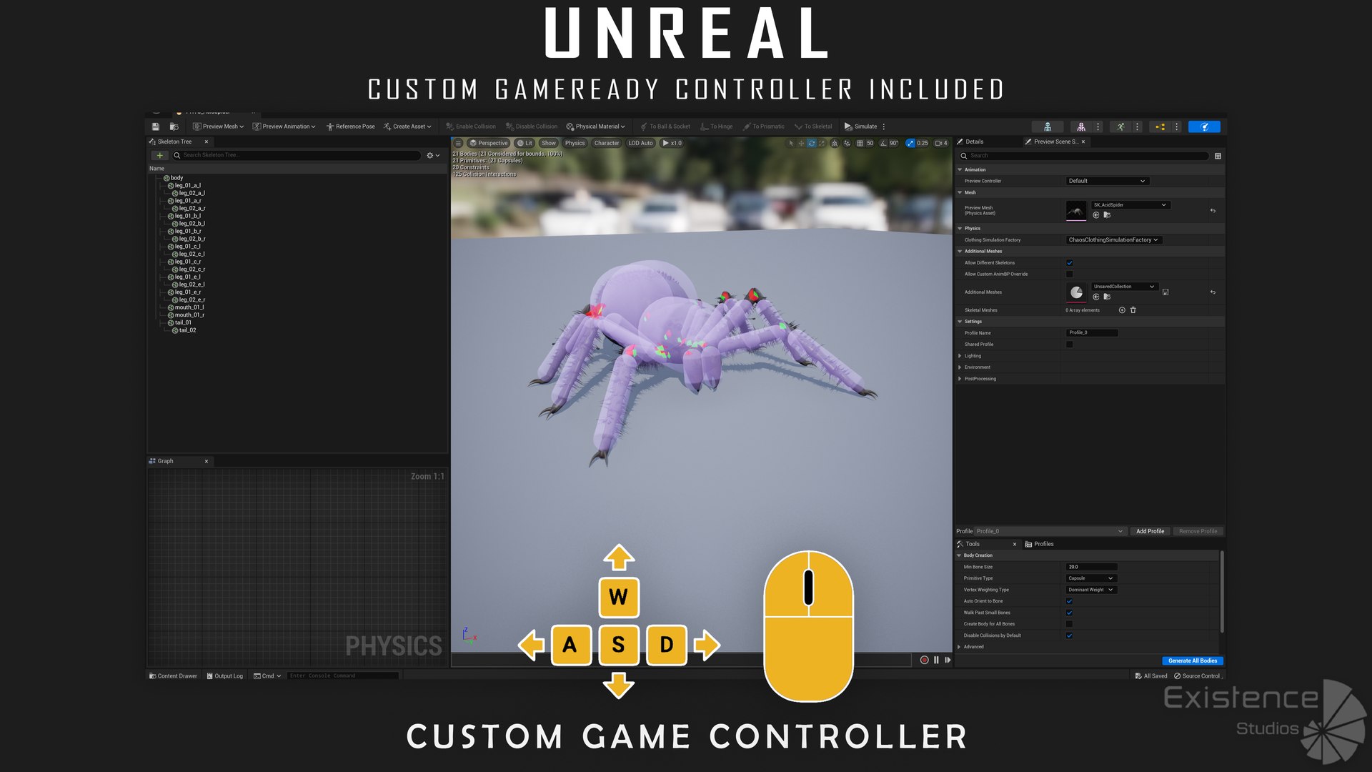 3D Mutant Acid Spider - Monster Creature - 85 Model - TurboSquid 2515042