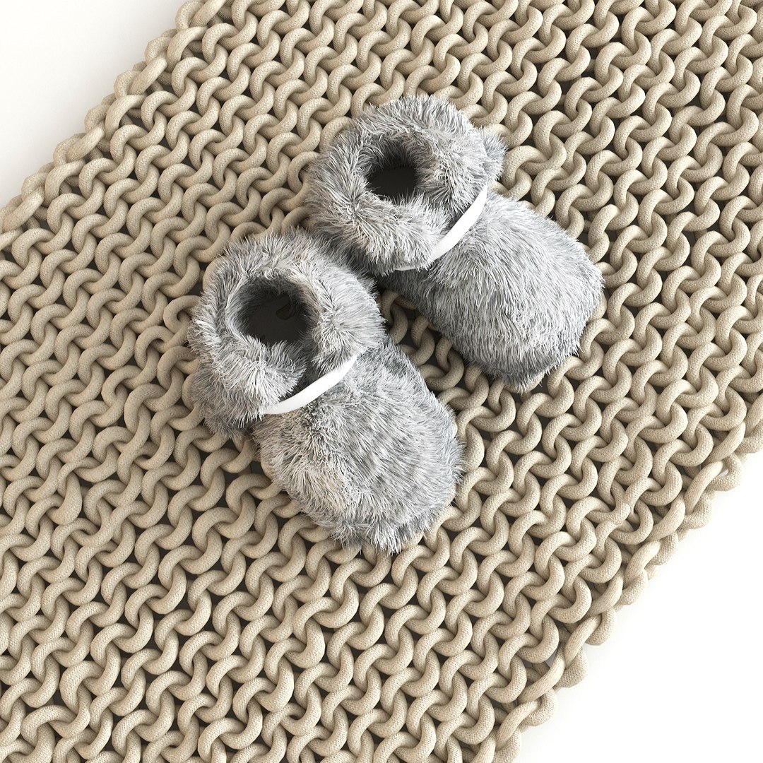 Max Knitted Carpet Slippers