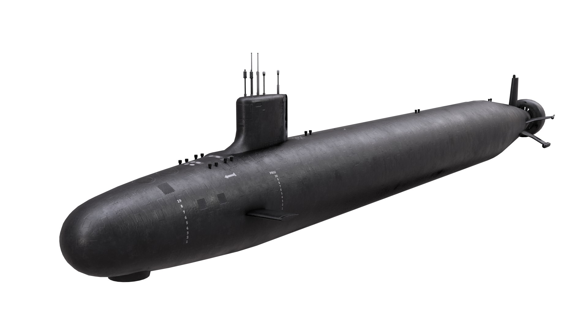 Uss Colorado Ssn-788 Attack Submarine 3D Model - TurboSquid 1585917