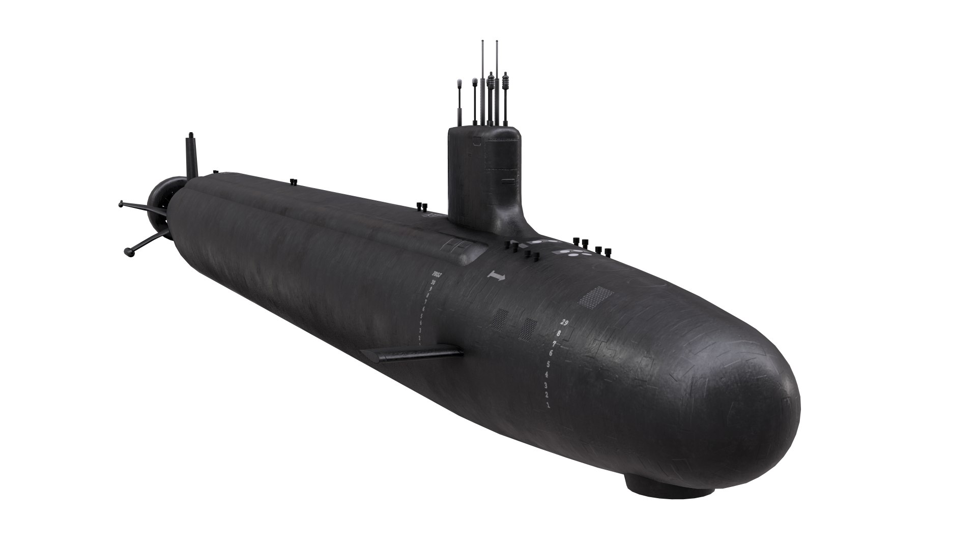 Uss colorado ssn-788 attack submarine 3D model - TurboSquid 1585917