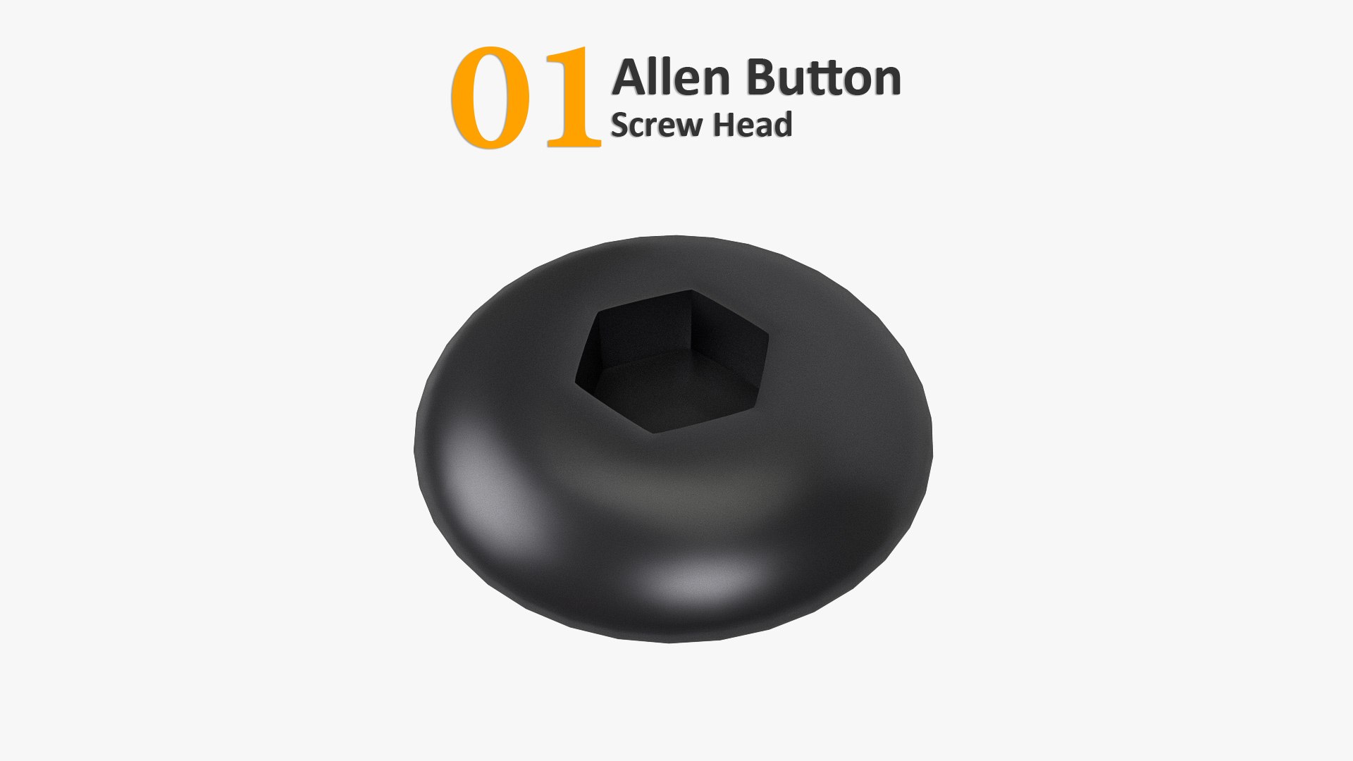 3D Pack Screw Heads Model - TurboSquid 1443820