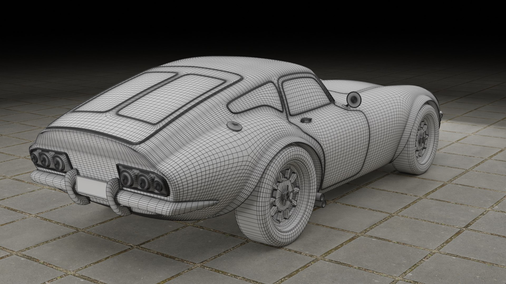 Generic Classic American Sport Car 1965 3D Model - TurboSquid 1990110