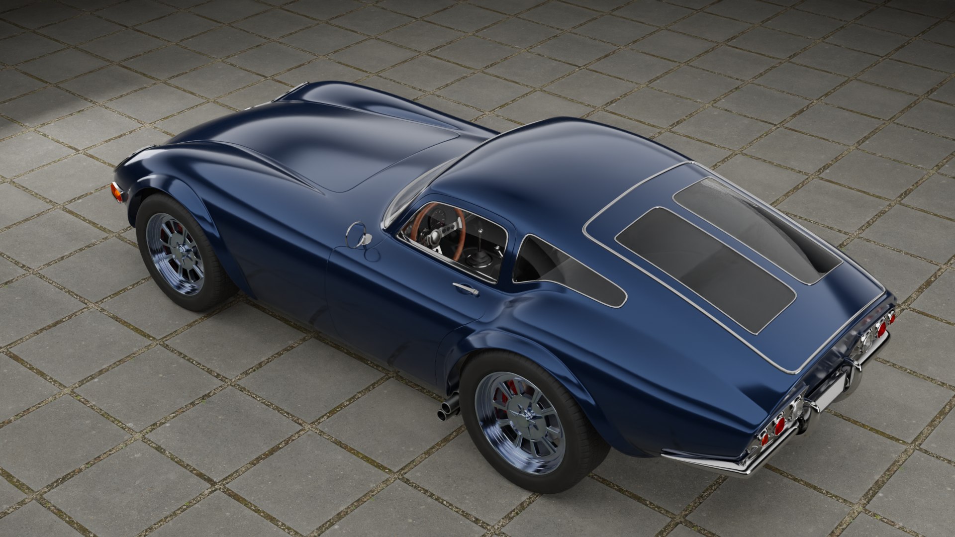 Generic Classic American Sport Car 1965 3D Model - TurboSquid 1990110