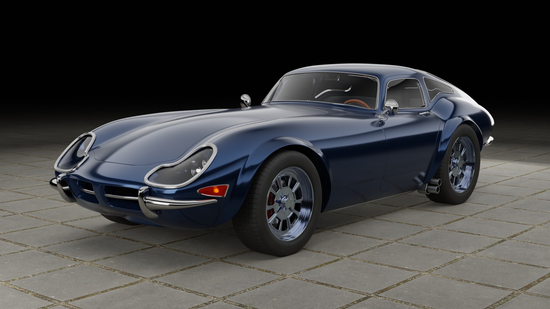 Generic Classic American Sport Car 1965 3D Model - TurboSquid 1990110