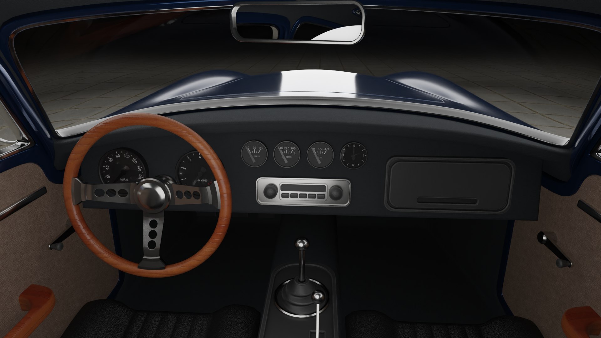 Generic Classic American Sport Car 1965 3D Model - TurboSquid 1990110