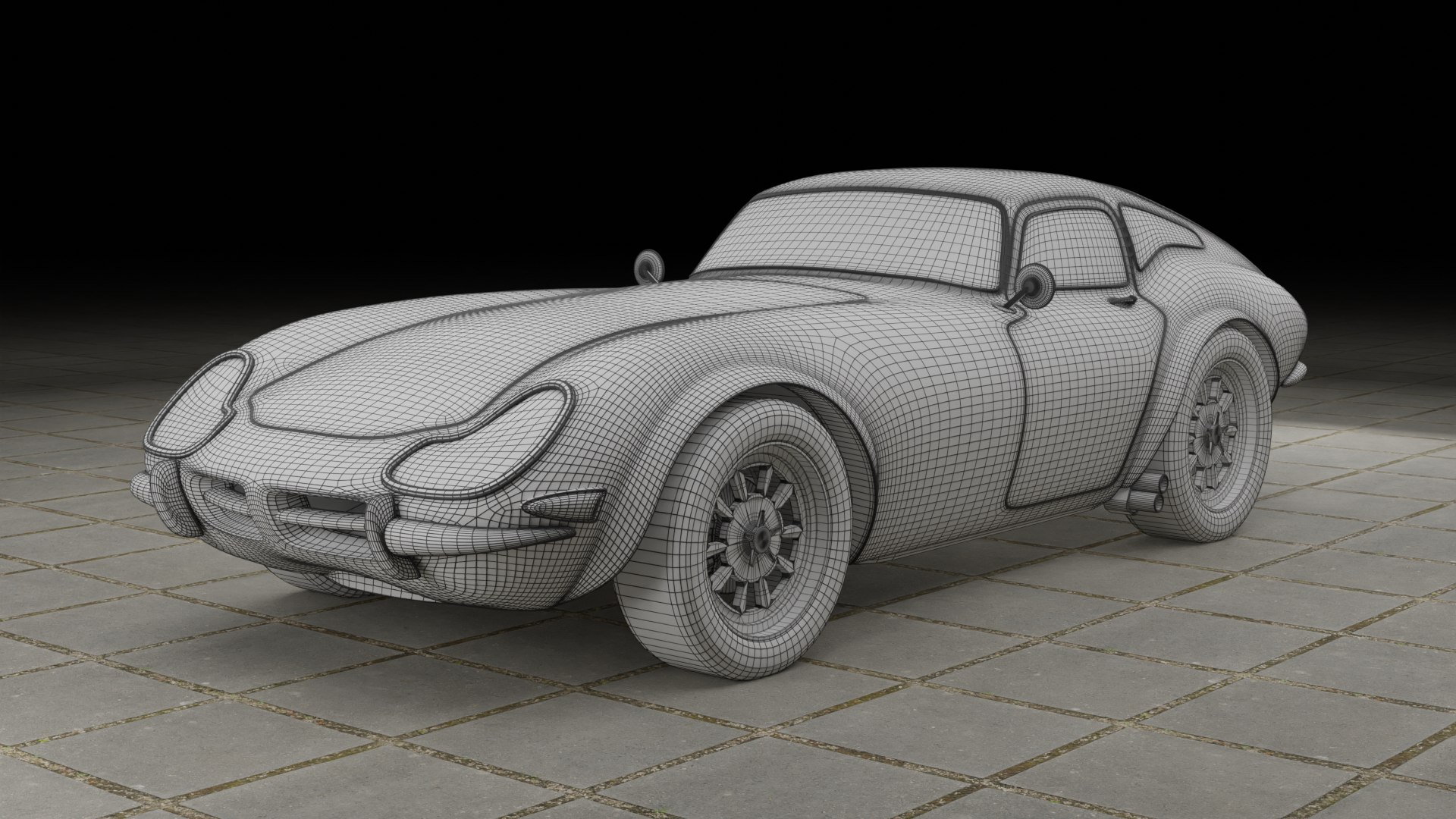 Generic Classic American Sport Car 1965 3D Model - TurboSquid 1990110