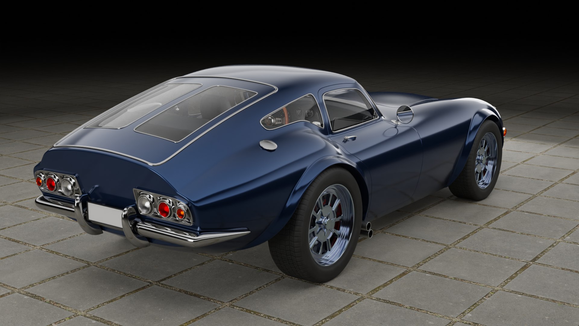 Generic Classic American Sport Car 1965 3D Model - TurboSquid 1990110