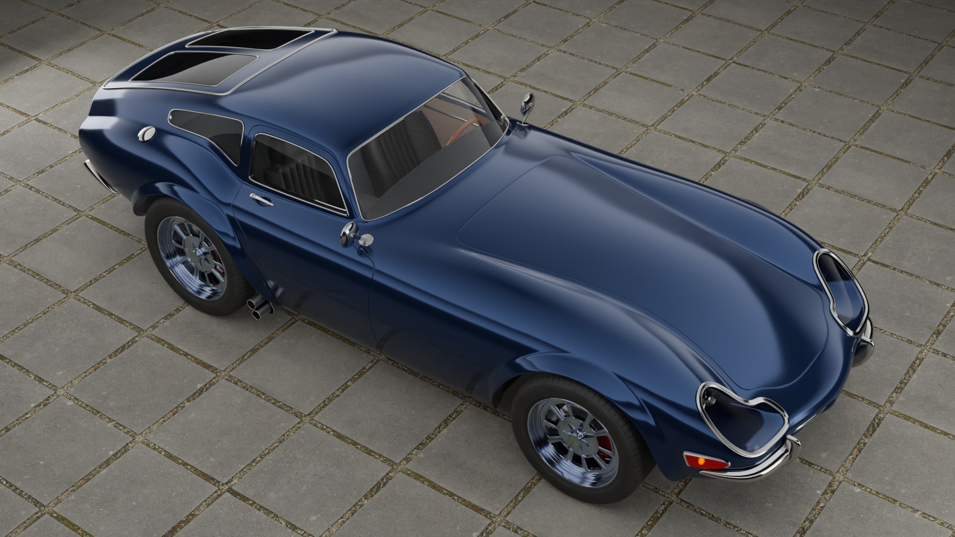 Generic Classic American Sport Car 1965 3D Model - TurboSquid 1990110