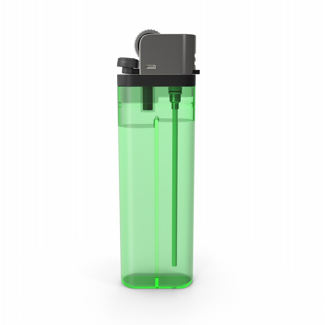 Green Lighter Model - TurboSquid 1853607