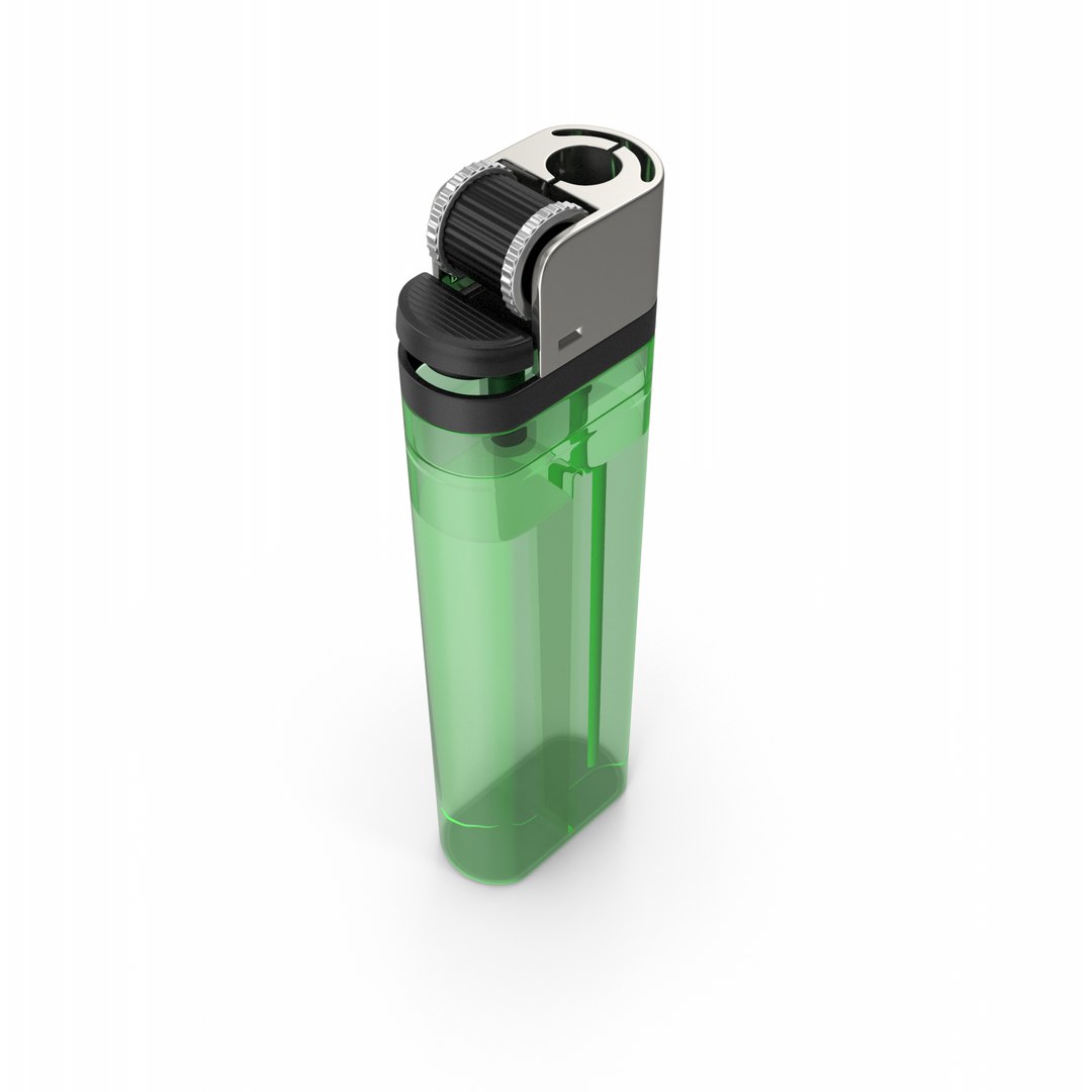 Green Lighter Model - TurboSquid 1853607