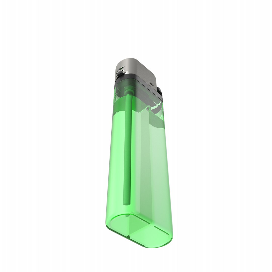 Green Lighter Model - TurboSquid 1853607
