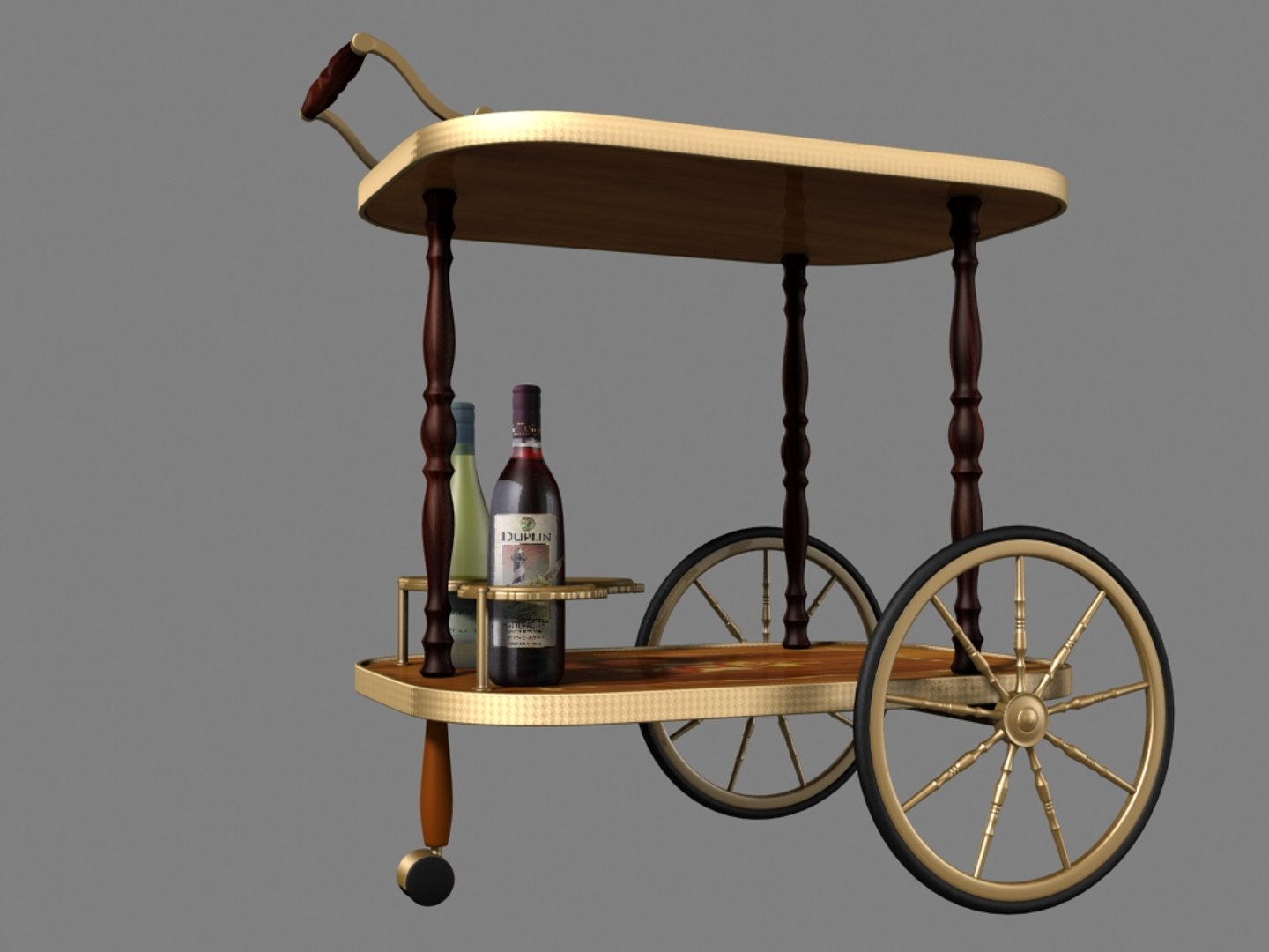 Max Italian Antique Beverage Trolley