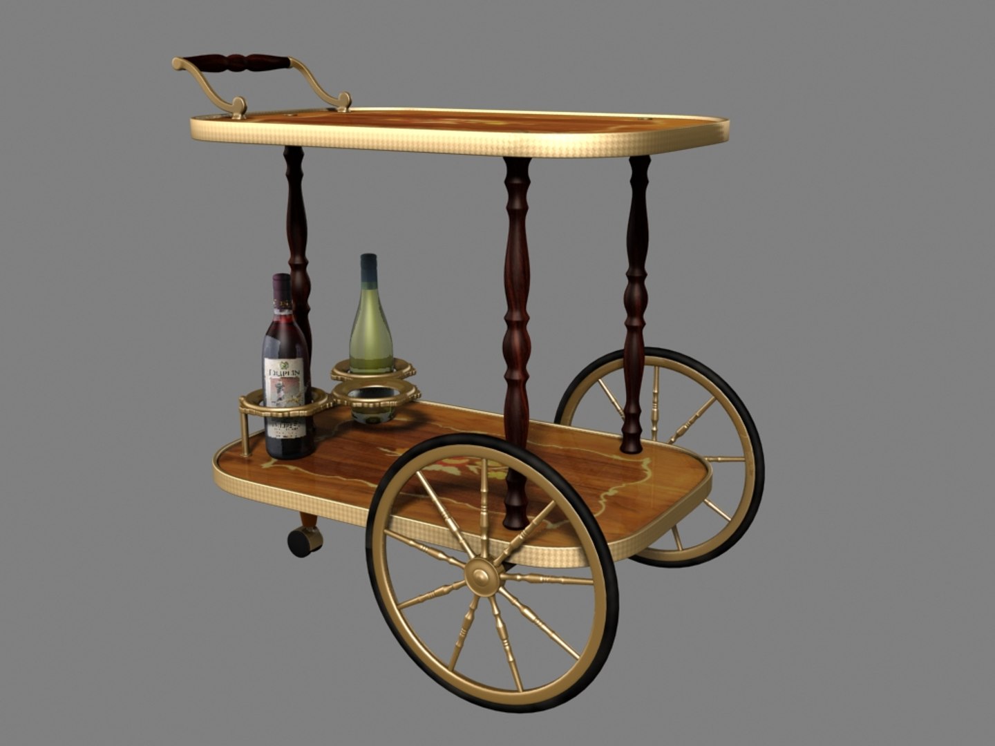 Max Italian Antique Beverage Trolley