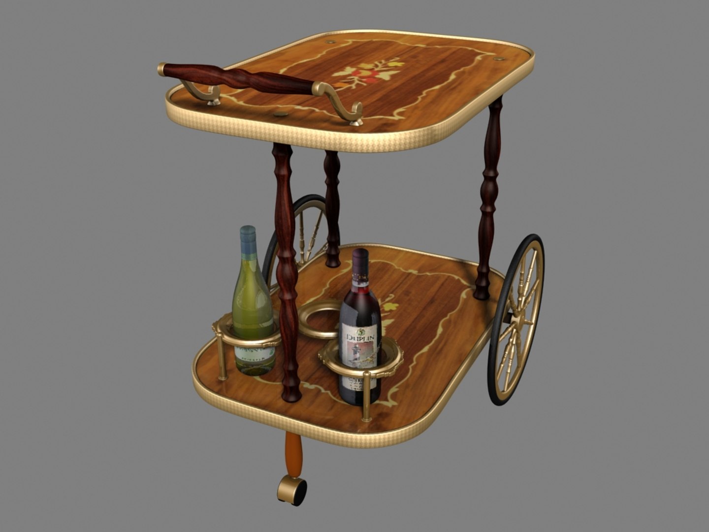 Max Italian Antique Beverage Trolley