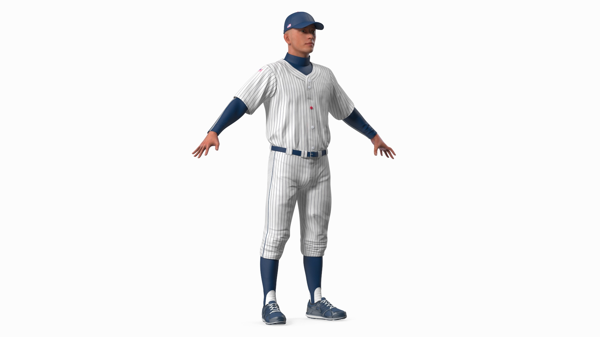 3d Baseball Player Rigged Generic
