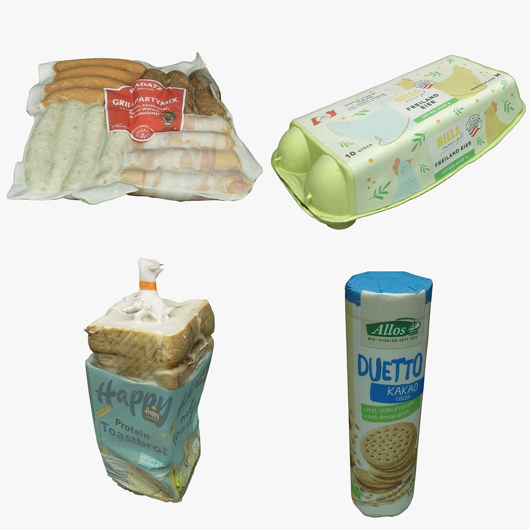 Food Packaging Mixed Collection 23 3D model - TurboSquid 2134509