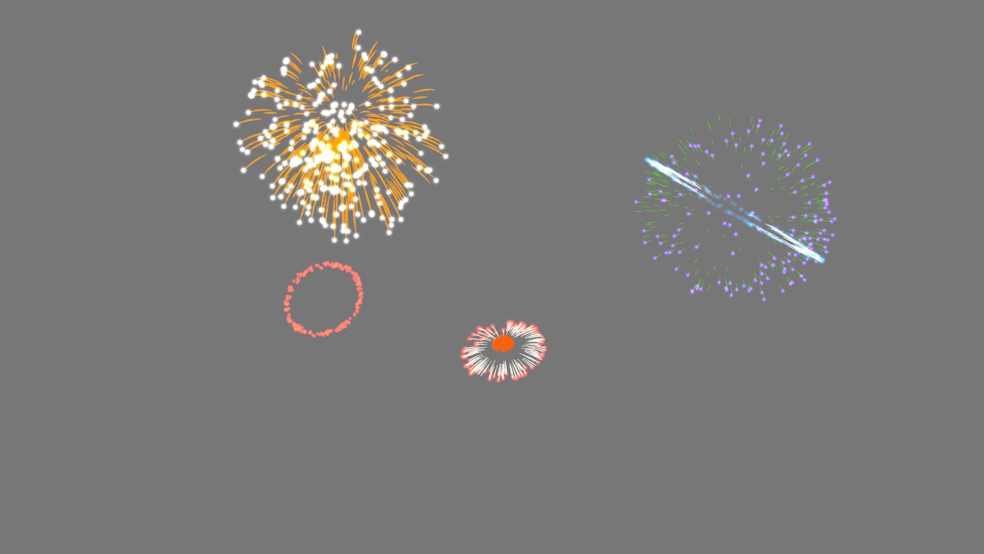3D Fireworks - TurboSquid 1449578