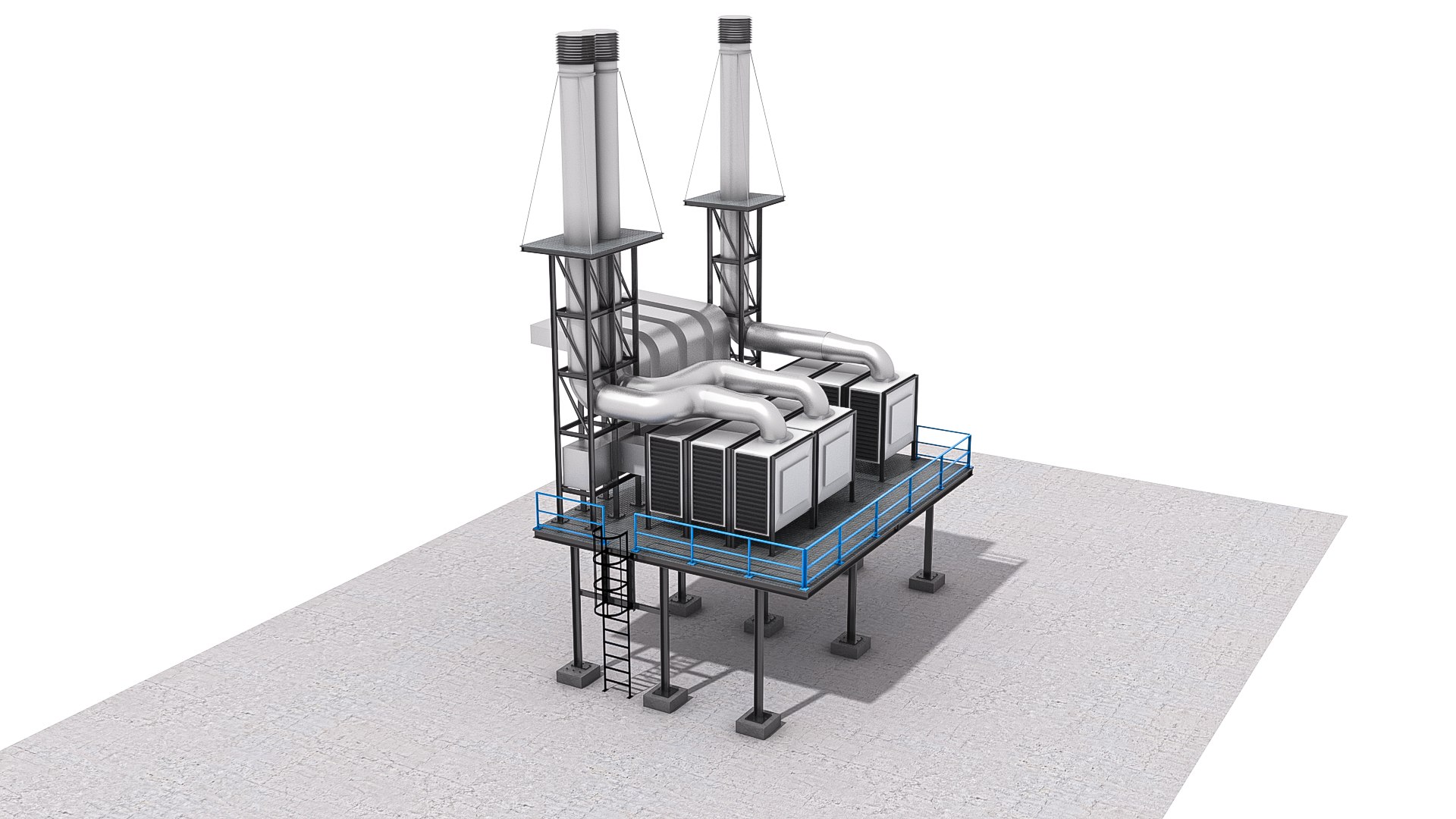 modelo 3d Air conditioning units tower - TurboSquid 1970139