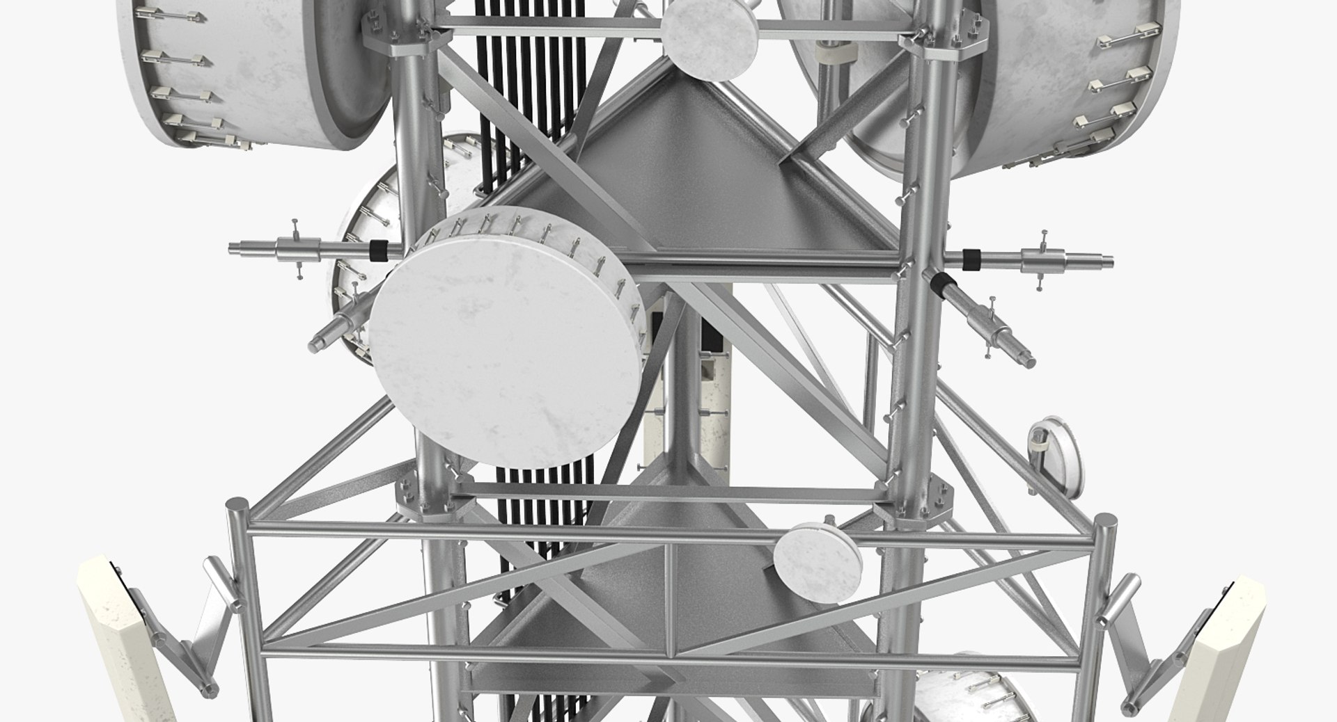 Cellular Tower Site 3 3D Model - TurboSquid 1408789