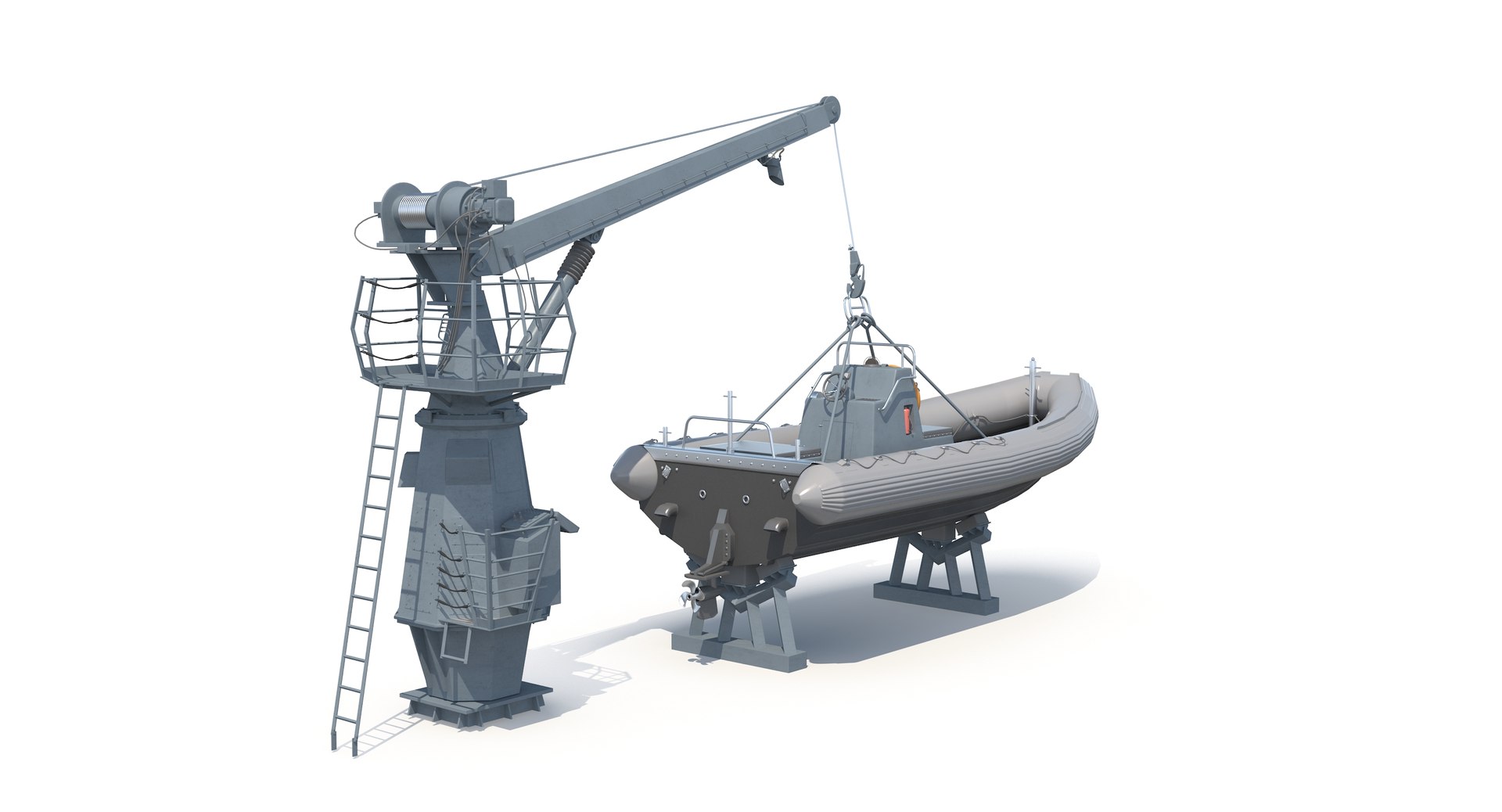 3d Standard Rhib Davit