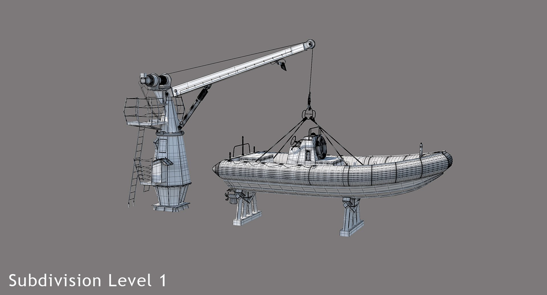 3d Standard Rhib Davit