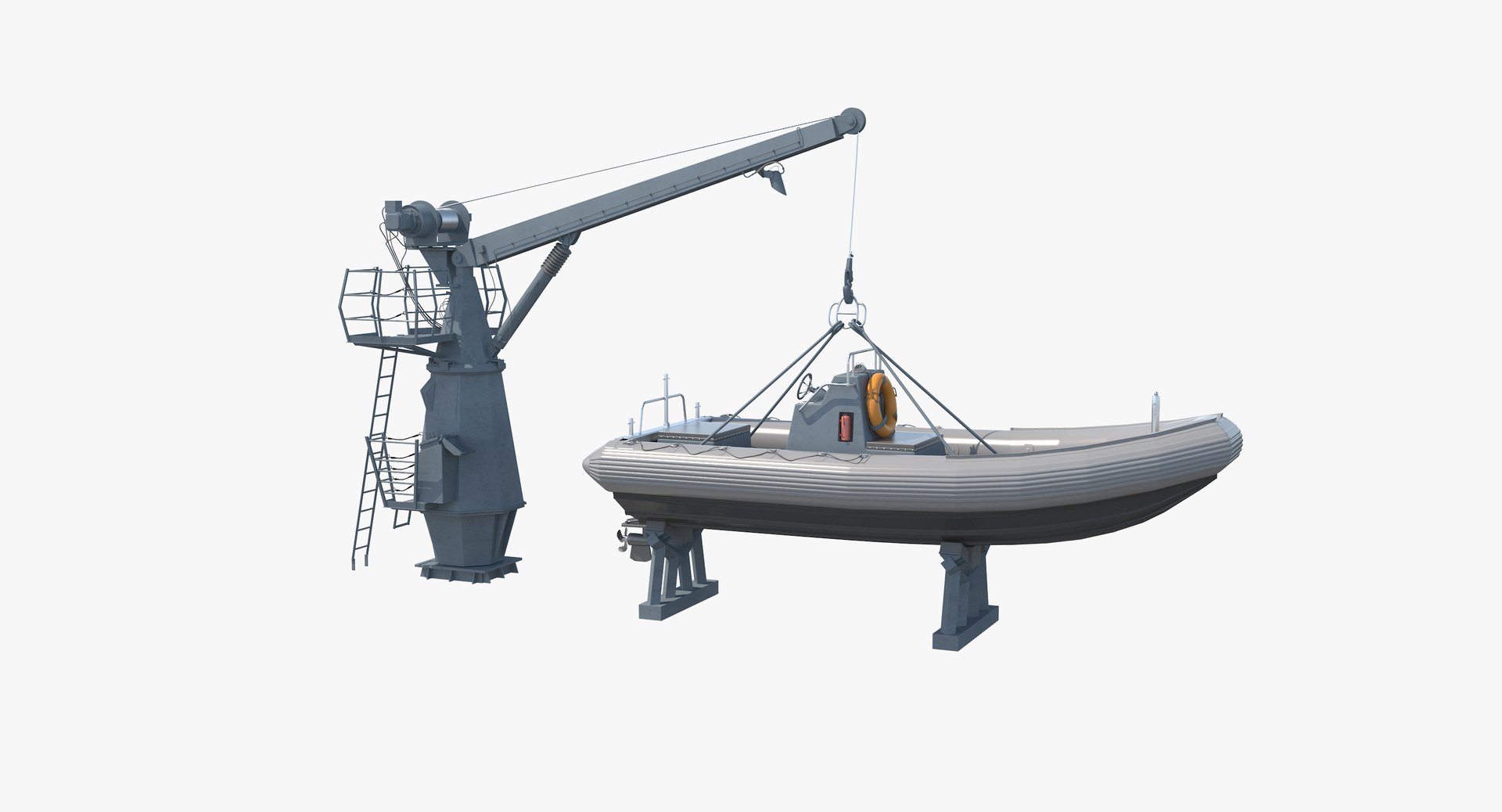 3d Standard Rhib Davit