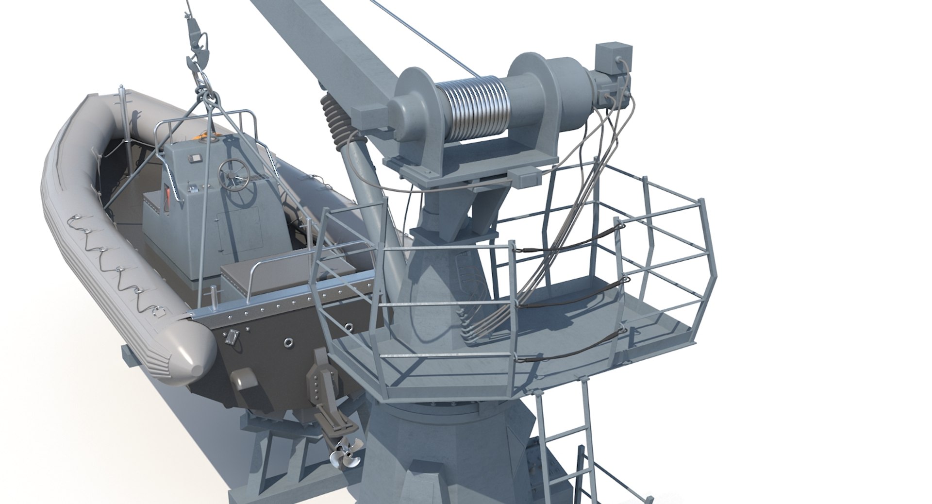 3d Standard Rhib Davit