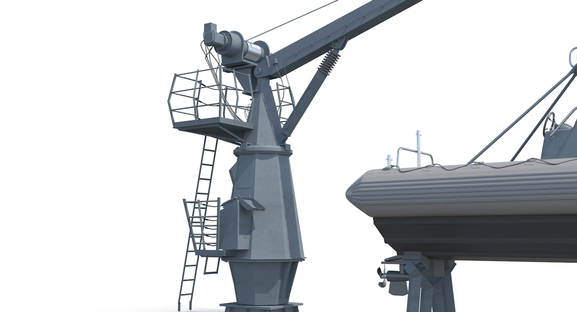 3d Standard Rhib Davit