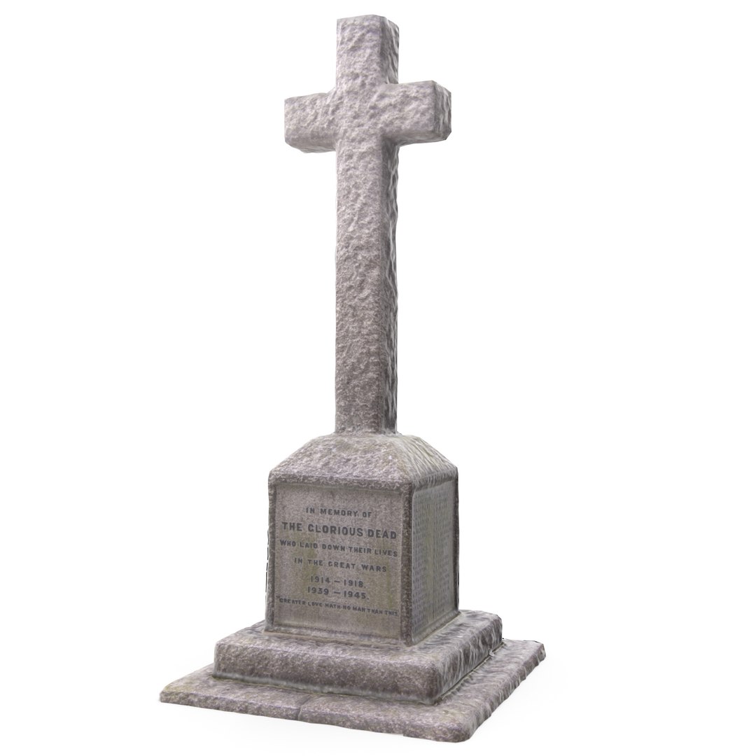 Stone war cross 3D model - TurboSquid 1405748