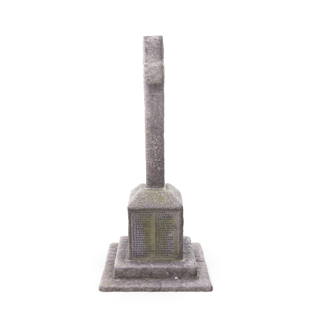 Stone war cross 3D model - TurboSquid 1405748
