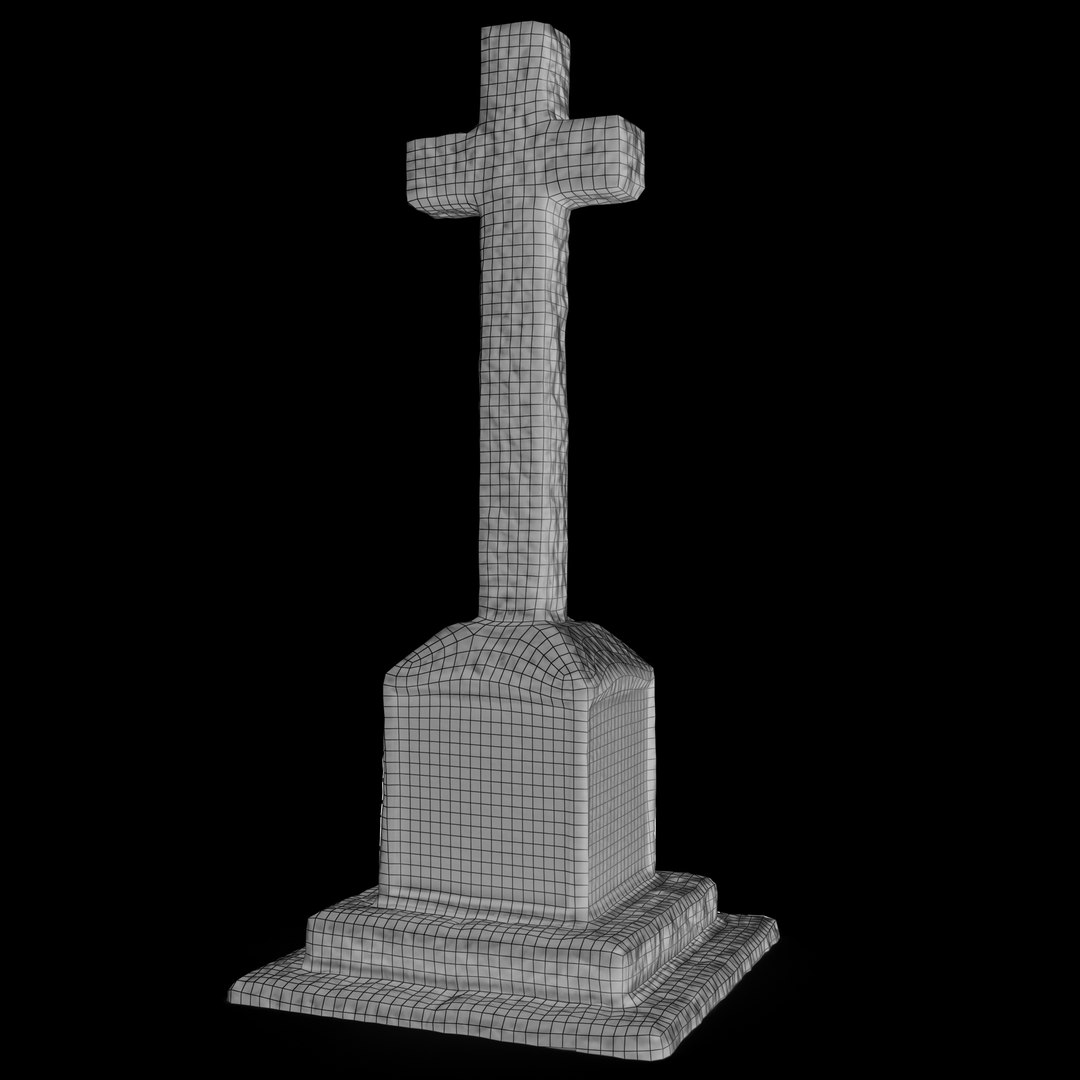 Stone war cross 3D model - TurboSquid 1405748