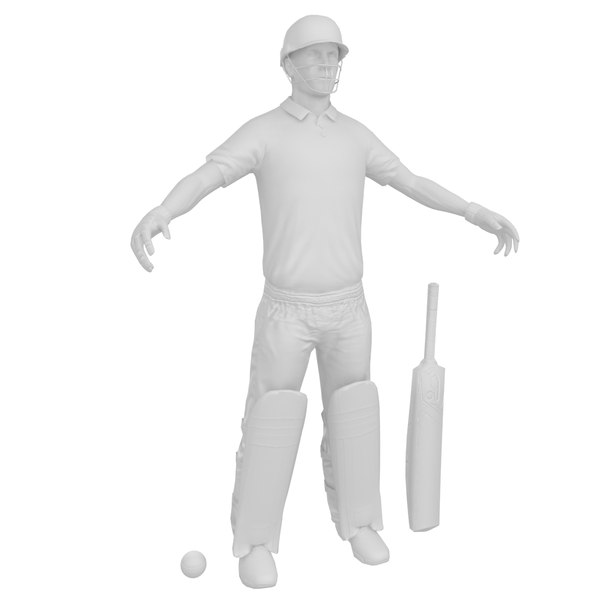 Cricket player 3D model - TurboSquid 1286207
