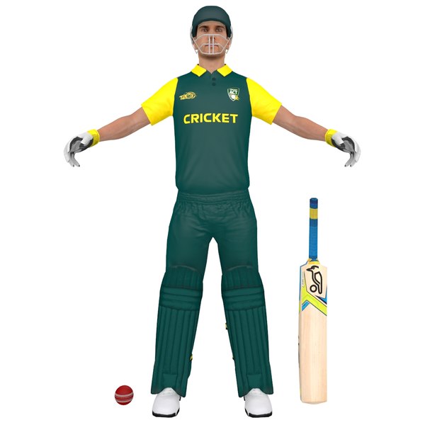 Cricket player 3D model - TurboSquid 1286207