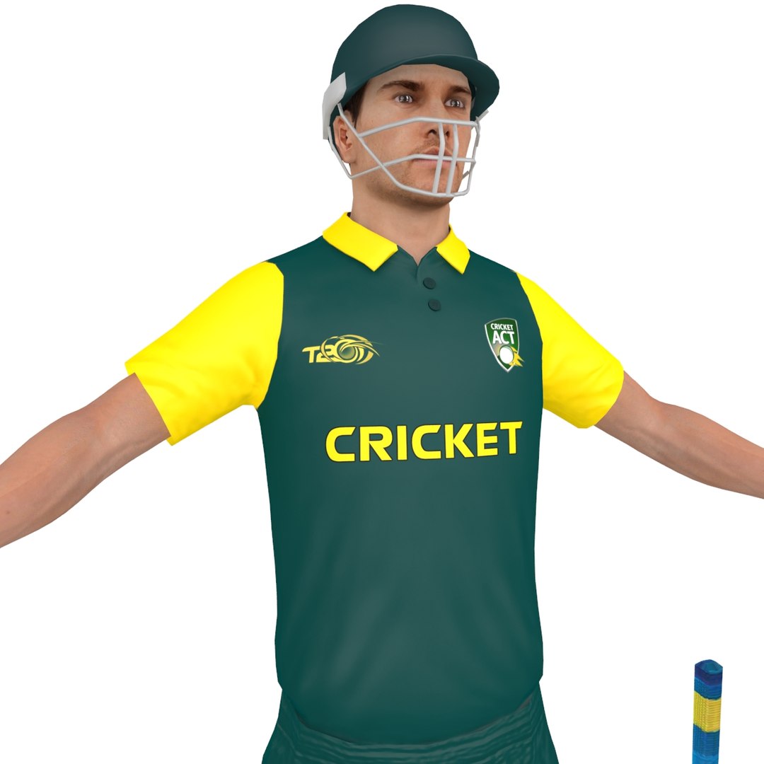 Cricket Player 3D Model - TurboSquid 1286207