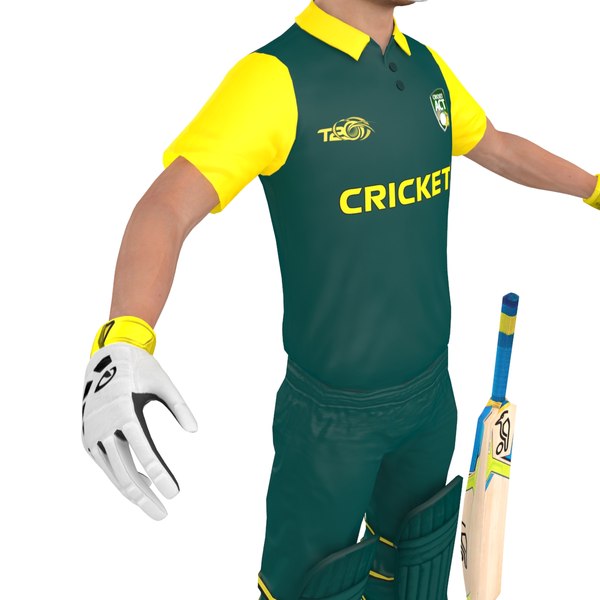 Cricket player 3D model - TurboSquid 1286207
