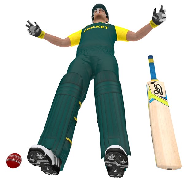 Cricket player 3D model - TurboSquid 1286207