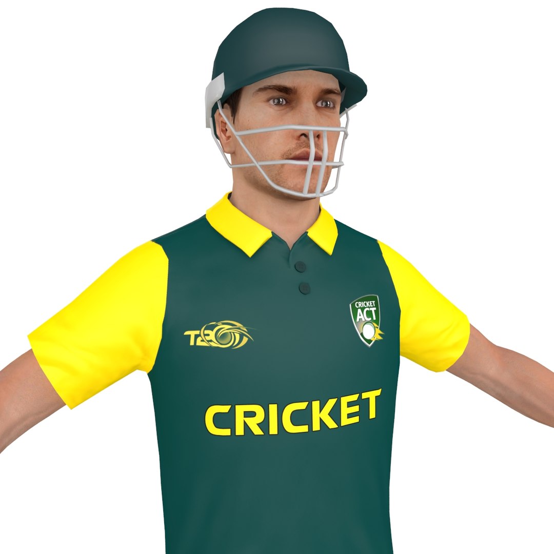 Cricket Player 3D Model - TurboSquid 1286207