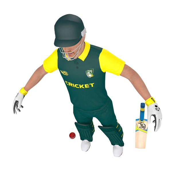 Cricket player 3D model - TurboSquid 1286207