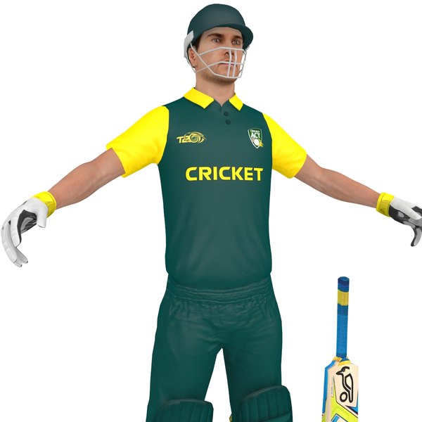 Cricket player 3D model - TurboSquid 1286207