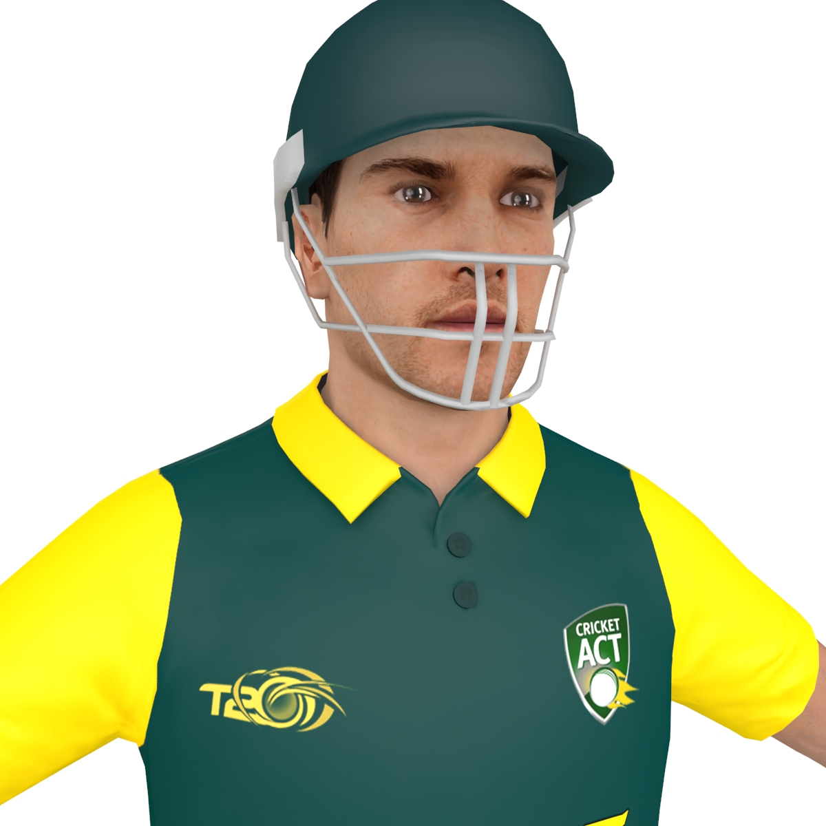 Cricket player 3D model - TurboSquid 1286207