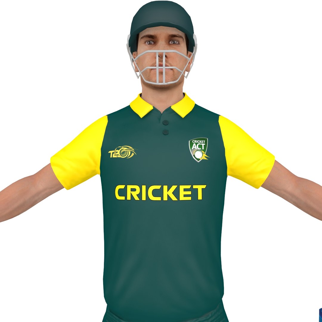 Cricket Player 3D Model - TurboSquid 1286207
