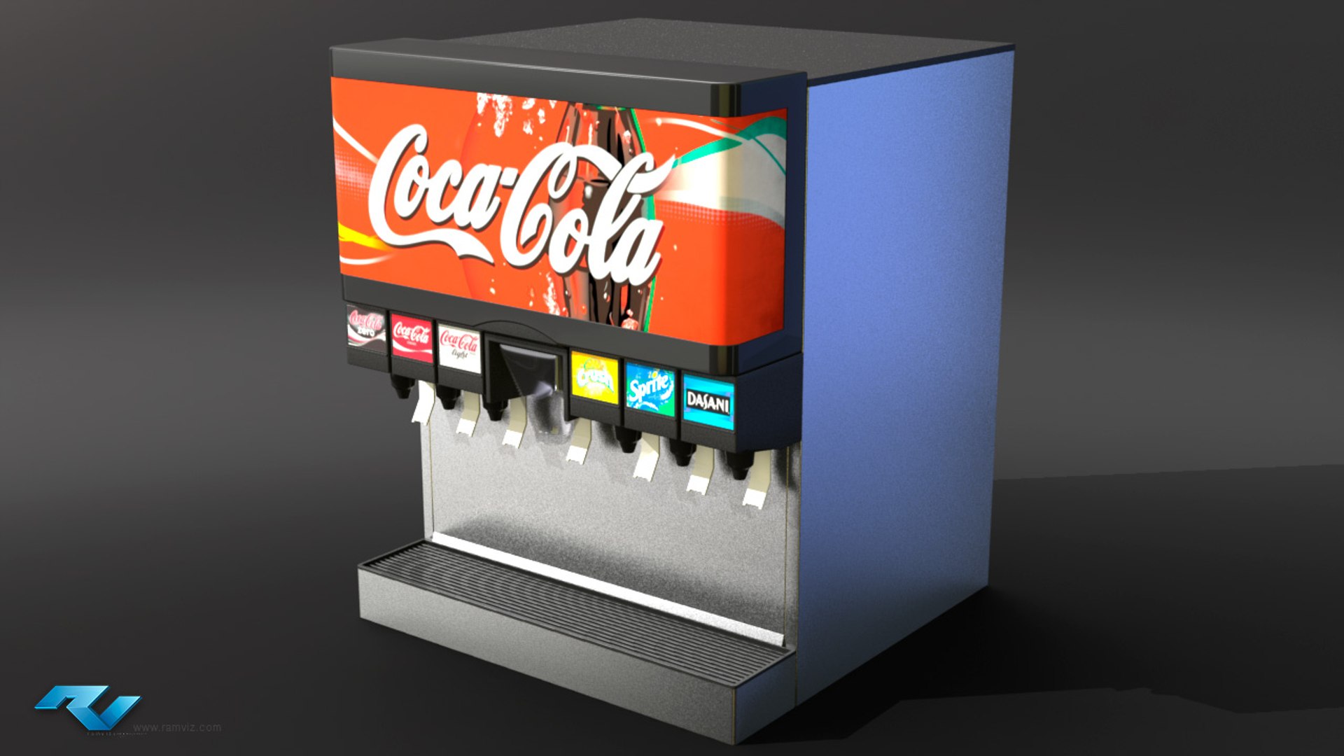 3d model of soda machine