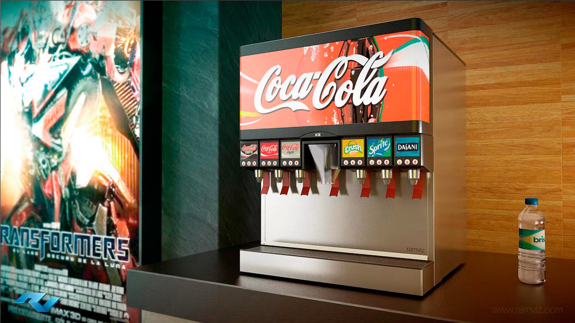 3d model of soda machine