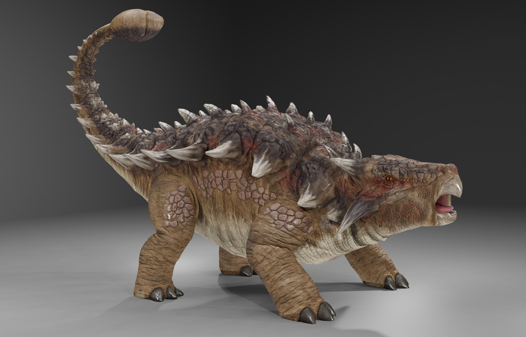 3D Ankylosaurus Model - TurboSquid 2182118