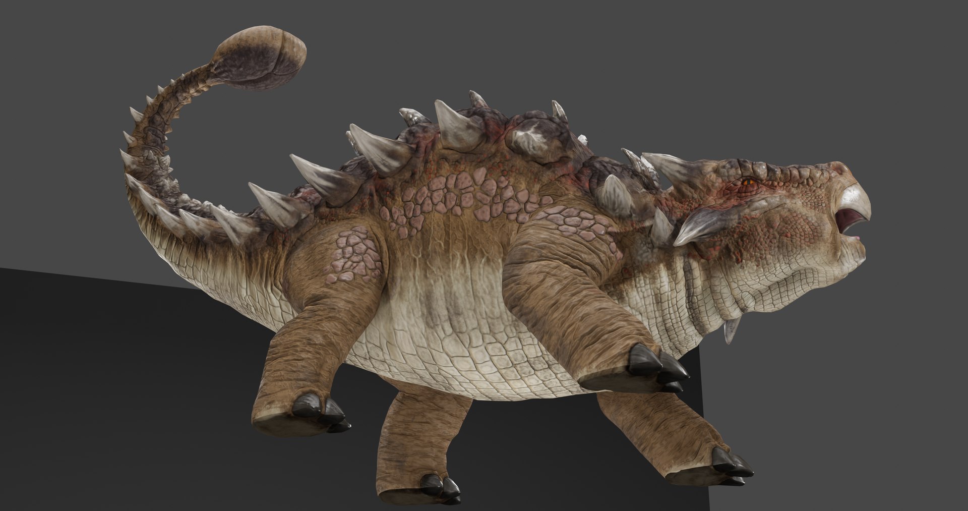 3D Ankylosaurus Model - TurboSquid 2182118