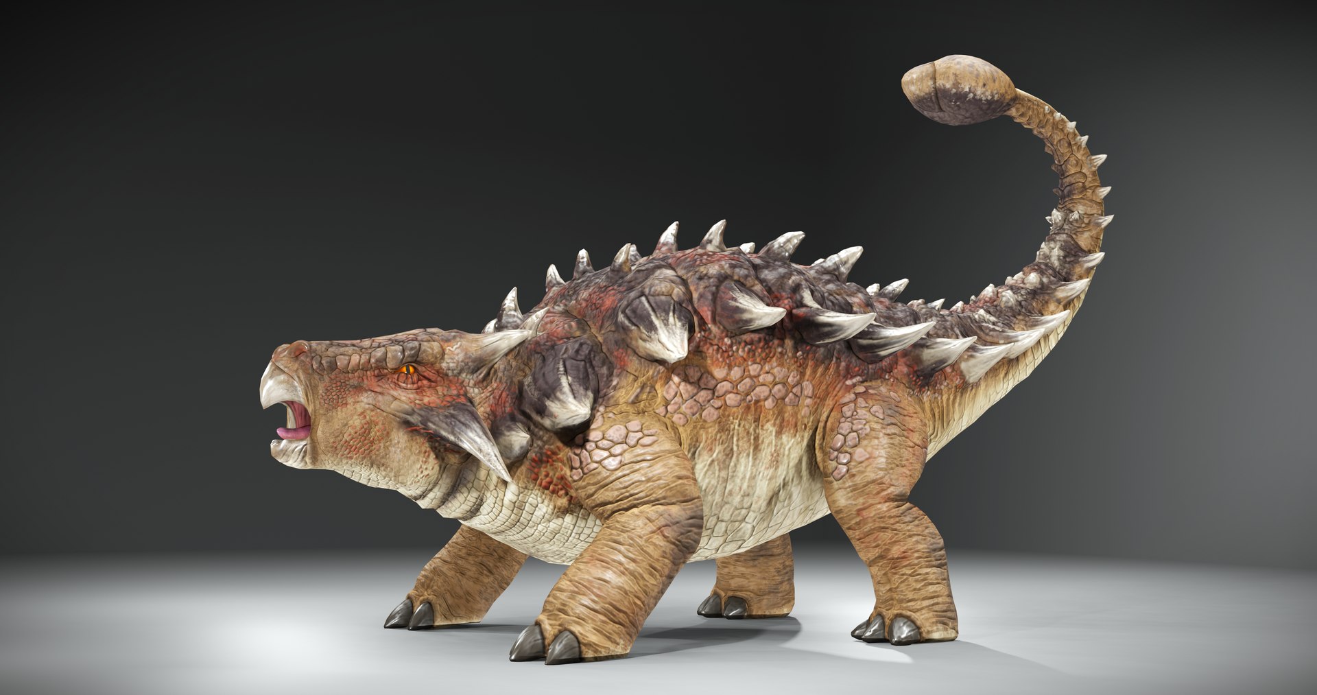 3D Ankylosaurus Model - TurboSquid 2182118