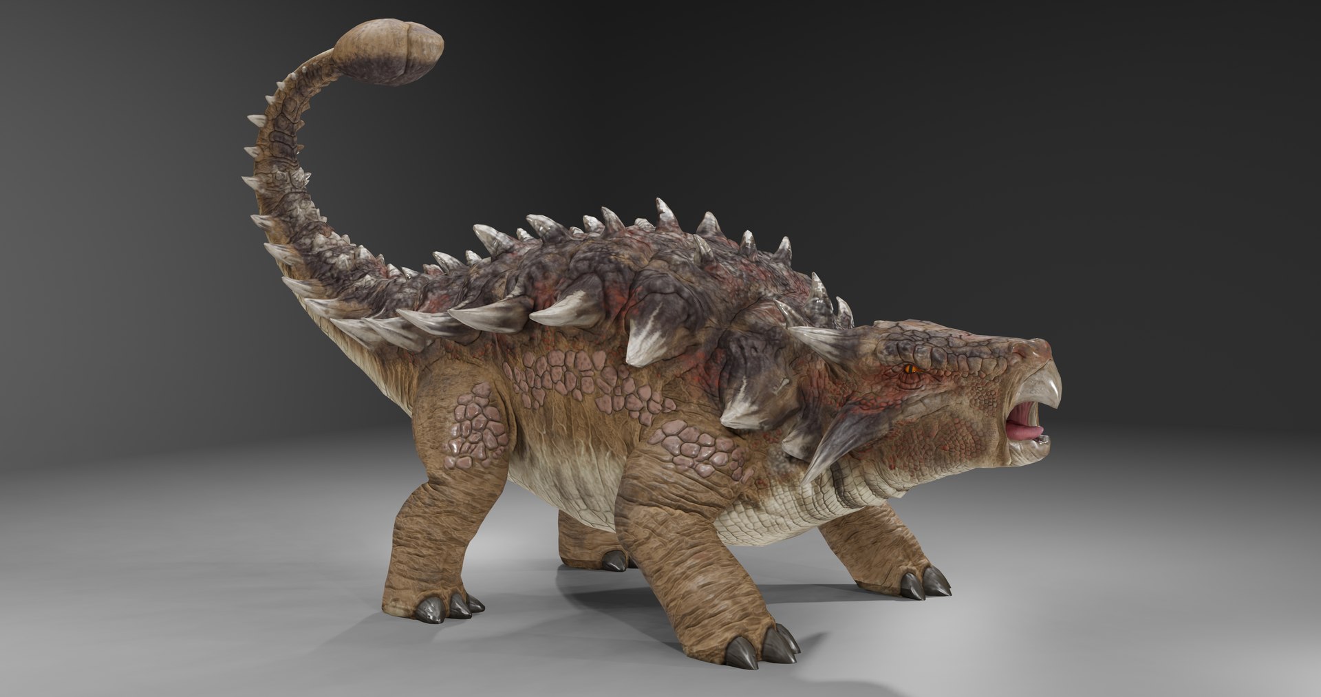 3D Ankylosaurus Model - TurboSquid 2182118