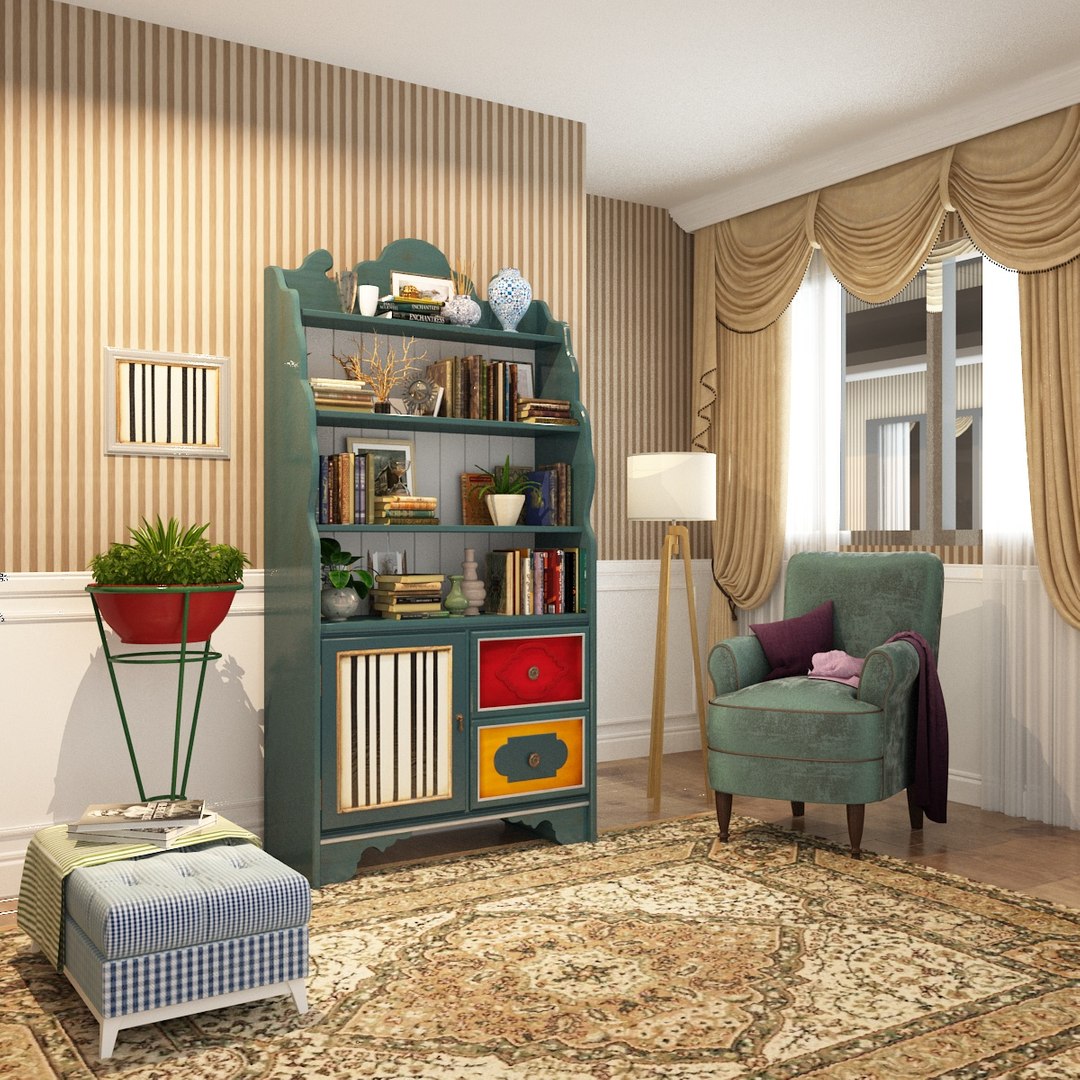 modelo 3d Living Room Set - TurboSquid 2033220