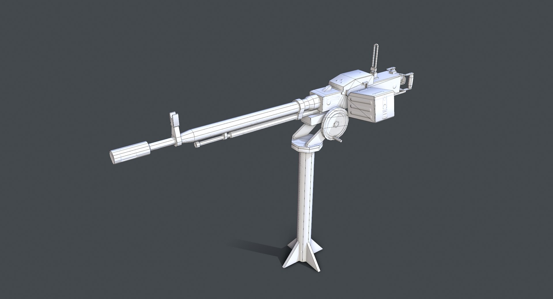3D Ready Dshk Machine Gun - TurboSquid 1460061