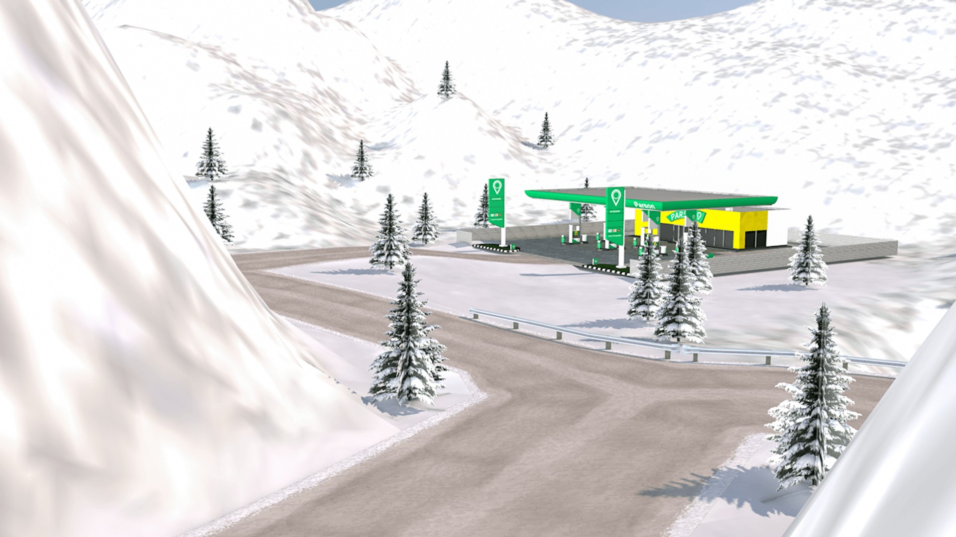 3D Low Poly Bus Environment - TurboSquid 1716699